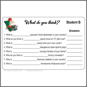 Pair Activities - TEFL Resource Studio